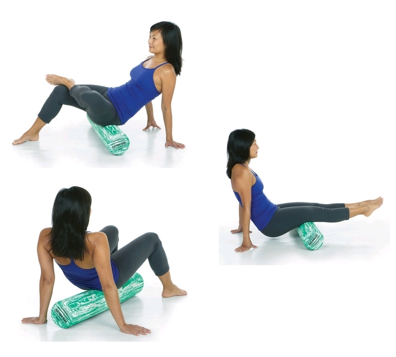 Pro-Roller™ Foam Roller Standard - Green Marble - Round and Half-Round ...