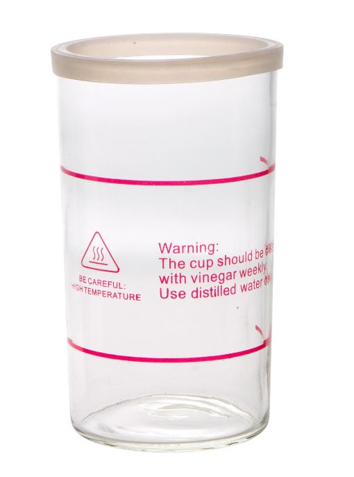 Replacement Steamer Glass Jar 4" with U shaped Gasket - Replacement Parts