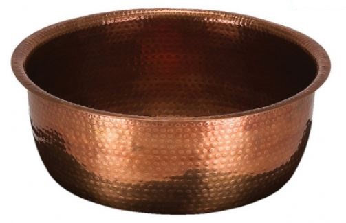 Hammered Copper Pedicure Bowl - Foot Baths | Tubs | Portable Spas