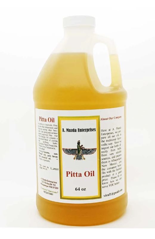 Pitta Massage Oil 64 oz / half gallon - Ayurvedic Oils